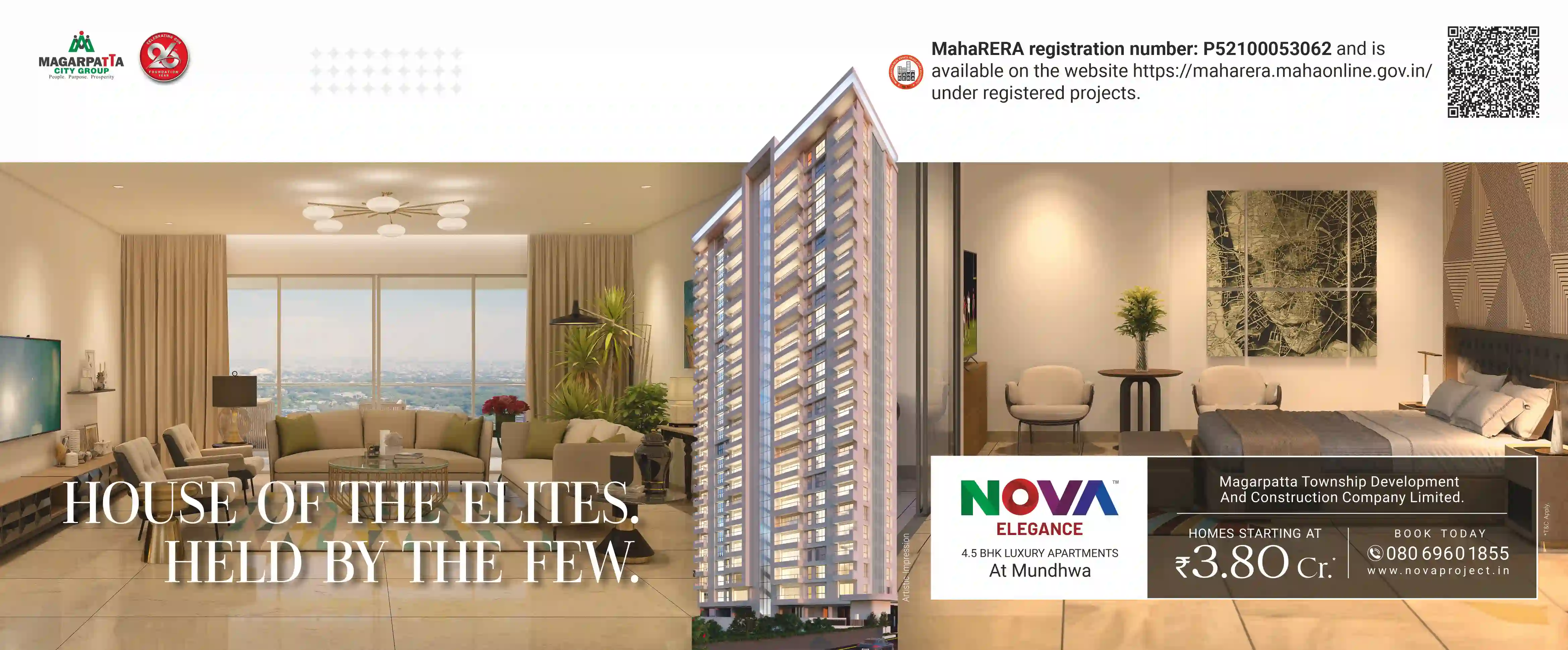 Nova Elegance - 4.5 BHK Apartments in Mundhwa Starting ₹3.8 Cr